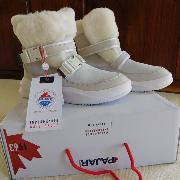 Pajar | Shoes | New Pajar Avi Winter Waterproof Suede Nubuck Leather Shearling Ankle Boot 9 ...